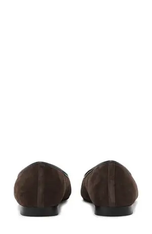 REISS Evelyn Ballet Flat - Chocolate