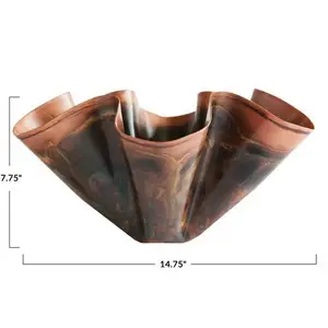 STORIED HOME Metal Organic Shaped Planter