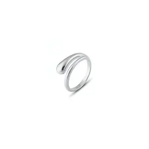 SPERO LONDON Signature Sterling Snake Stacking Ring - Silver