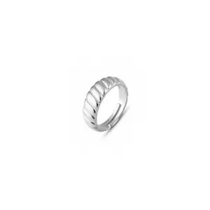 SPERO LONDON Croissant Ring In Sterling Vermeil - Silver