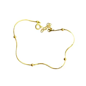 SPERO LONDON Italian Bead Chain Satellite Bracelet - Gold