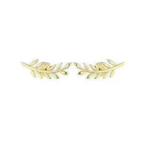 SPERO LONDON Wheat Sterling Stud Earrings - Gold