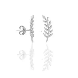 SPERO LONDON Wheat Sterling Stud Earrings - Silver