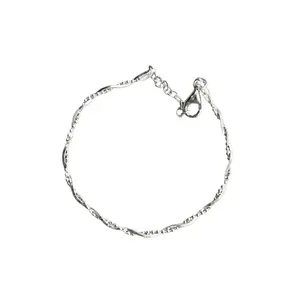 SPERO LONDON Bead Chain Twisted Sterling Bracelet - Silver