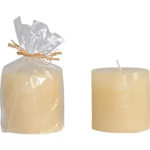 STORIED HOME Unscented Face Pillar Candle
