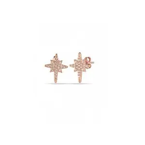 SPERO LONDON Northern Star Sterling Stud Earrings - Rose Gold