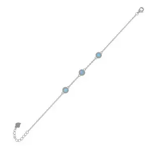 SPERO LONDON Sterling Opal Bracelet - Silver