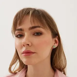 SPERO LONDON Four Leaf Clover Stud Earring - Silver