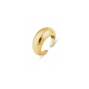 SPERO LONDON Dome Crescent Ring - Gold