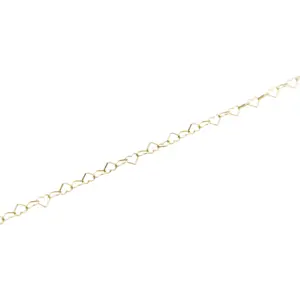 SPERO LONDON Love Heart Sterling Chain Bracelet - Gold