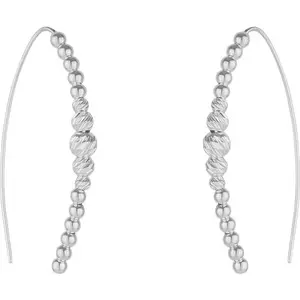 SPERO LONDON Beaded Sterling Earrings - Silver