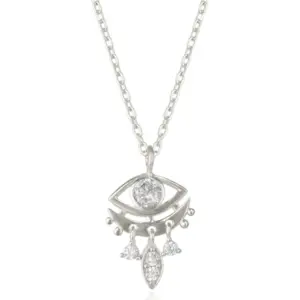 SPERO LONDON Sterling Evil Eye Pendant Necklace - Silver