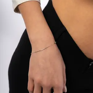 SPERO LONDON Six Beads Sterling Bracelet - Silver