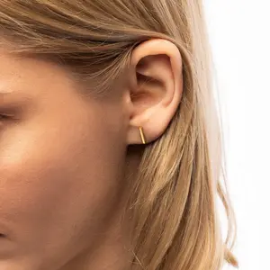 SPERO LONDON Bar Stud Sterling Earrings - Silver