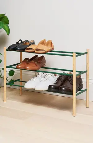 YAMAZAKI Expandable Three-tier Shoe Rack