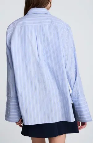 KENNETH COLE Striped Button-up Shirt