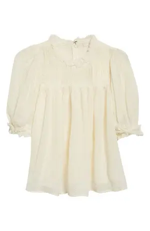 Ulla Johnson Karlyn Pintuck Wool Trapeze Top