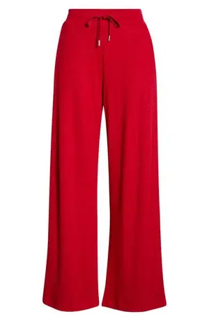 Madewell Waffle Wide Leg Pajama Pant - Crimson