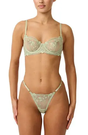 KAT THE LABEL Sofia Thong - Pistachio