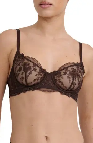 KAT THE LABEL Sofia Underwire Bra - Espresso