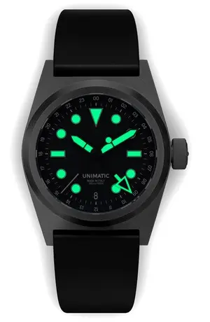 UNIMATIC Rubber Strap Field Watch