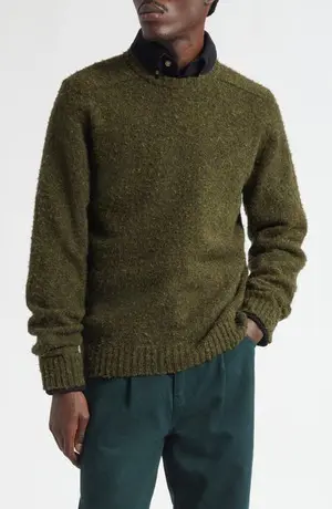 NOAH Classic Shetland Wool Crewneck Sweater
