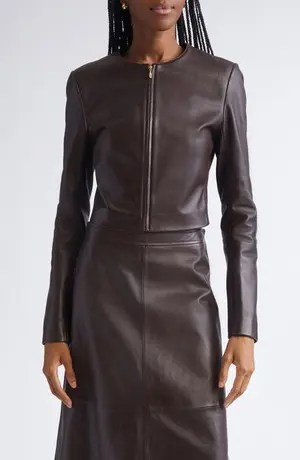 St. John Leather Outerwear For Women