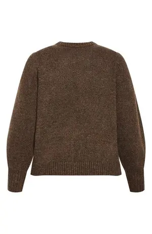 City Chic Salem Cutout Sweater - Chocolate