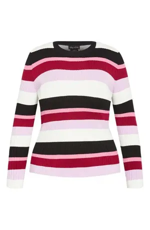 City Chic Raelyn Ribbed Sweater