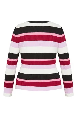 City Chic Raelyn Ribbed Sweater