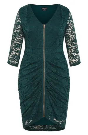 City Chic Aleena Lace Bodycon Dress