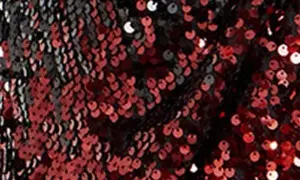 City Chic Sequin Wrap Dress - Ruby