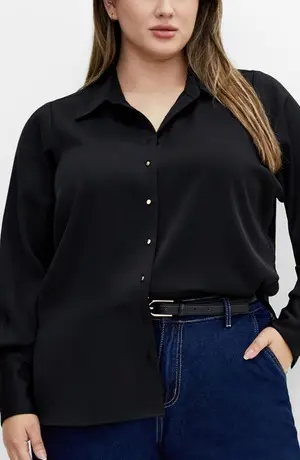 City Chic Amoura Button-up Shirt