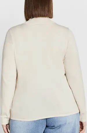 City Chic Reign Mock Neck Sweater