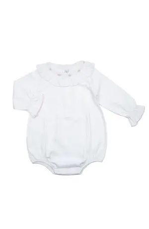 CUCLIE Smocked Collar Bubble Romper