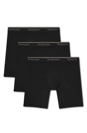 Tommy John 3-pack Ultra Soft Flex Boxer Briefs - Black Beauty 3 Pack