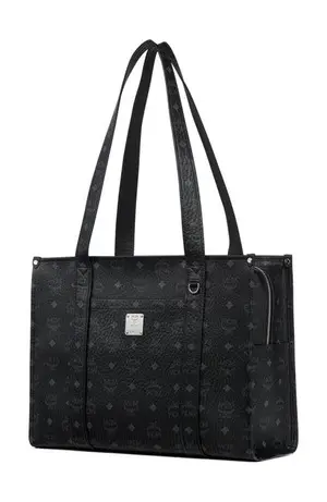 Mcm Small Aren School Bag Tote - Black