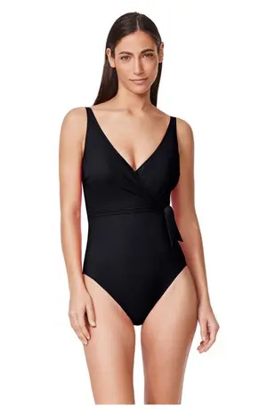 GOTTEX Surplice One Piece - Black