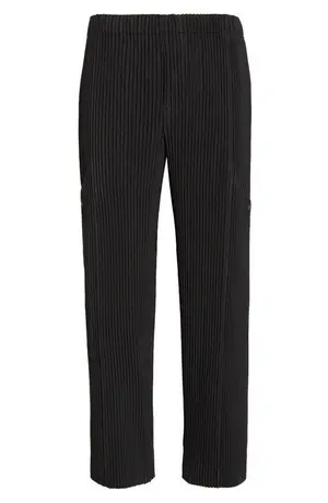 Issey Miyake Quarry Pleated Straight Leg Pants