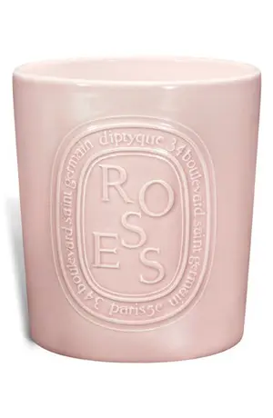 DIPTYQUE Roses Very Large Scented Candle - Pink Vessel