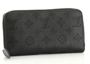 LOUIS VUITTON Zippy Wallet Perforated Monogram Mahina Leather - Black