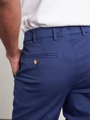 Brunello Cucinelli Slim-fit Stretch-cotton Twill Trousers