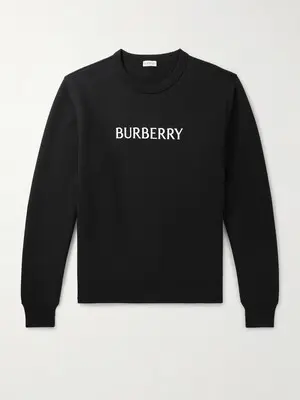 Burberry Logo-print Cotton-jersey Sweatshirt