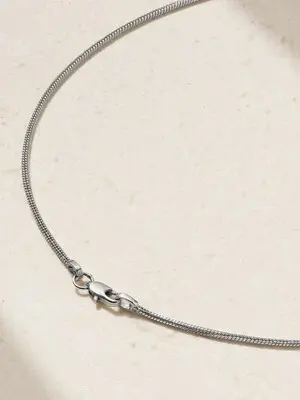 Juju Vera Petra Onyx Necklace - Silver