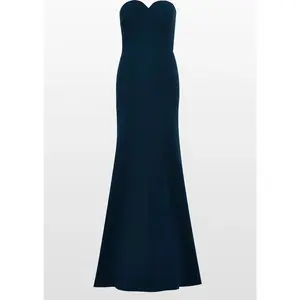 Strapless Fit and Flare Maxi Dresses