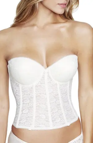 DOMINIQUE INTIMATES Hannah Push-up Longline Underwire Bustier - Ivory