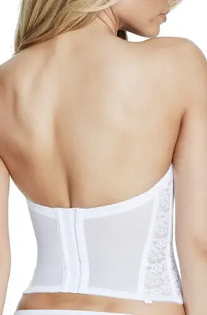 DOMINIQUE INTIMATES Hannah Strapless Push-up Longline Bra - White