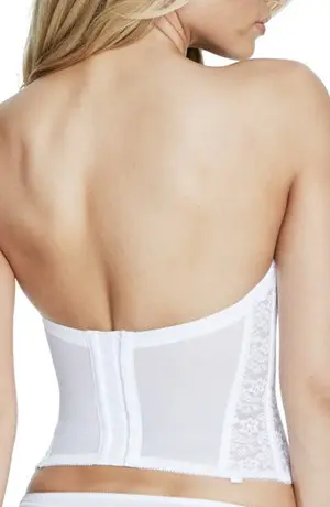 DOMINIQUE INTIMATES Hannah Push-up Longline Underwire Bustier - White