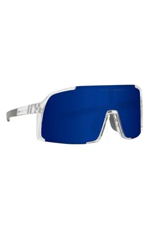 BLENDERS EYEWEAR Exposé 132mm Polarized Semi-rimless Shield Sunglasses - Wave Dover