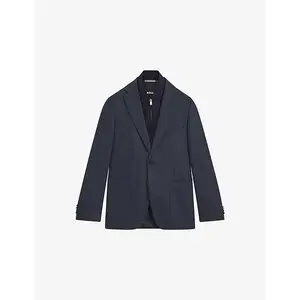 BOSS Slim-fit Wool-blend Jacket With Removable Lining